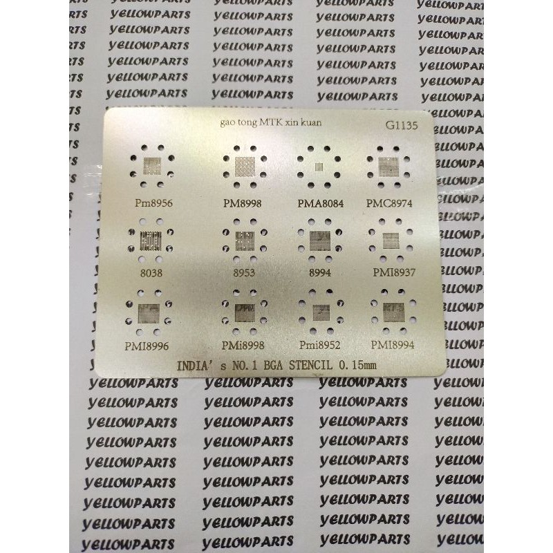 Jual TOOLS CETAKAN IC BGA STENCILS XIN QUAN / G1135 | Shopee Indonesia