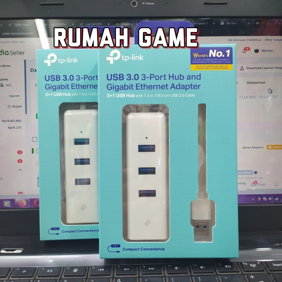 Jual TP Link UE330 USB 3.0 3-Port Hub Gigabit Ethernet Adapter | Shopee ...