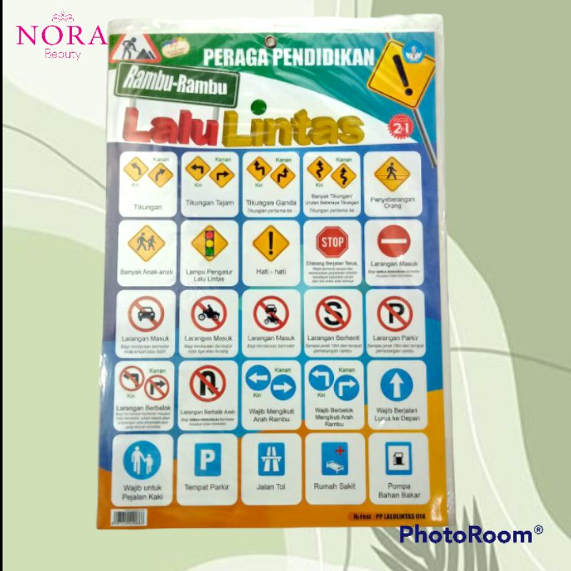 Jual Poster 2in1 untuk anak - Seri Rambu-Rambu Lalu Lintas | Shopee ...