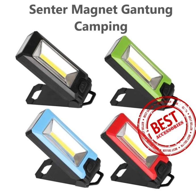 Jual Lampu Senter COB 2 sisi Worklight Camping Magnet Gantung best-a44 ...