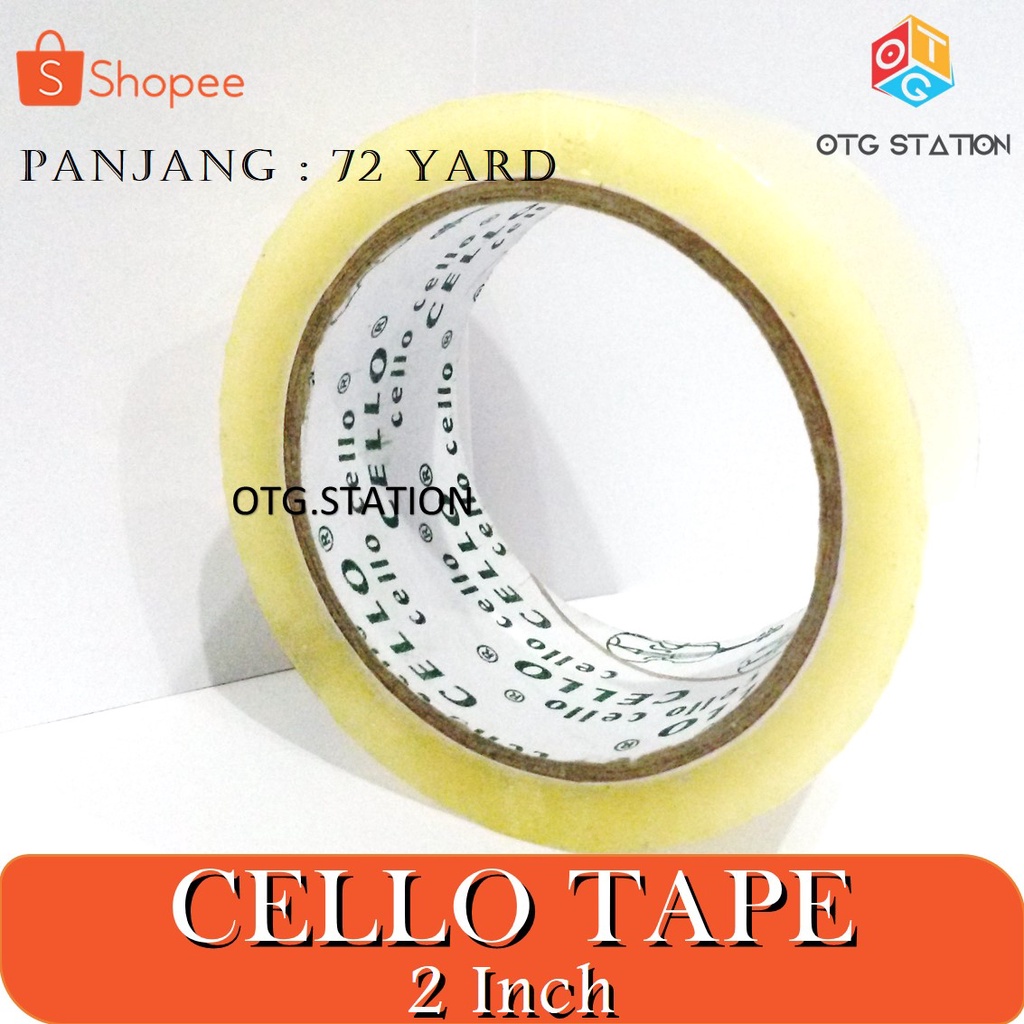 Jual Cello Tape Bening 2 Inch Isolasi Bening Besar Cellotape Lem ...