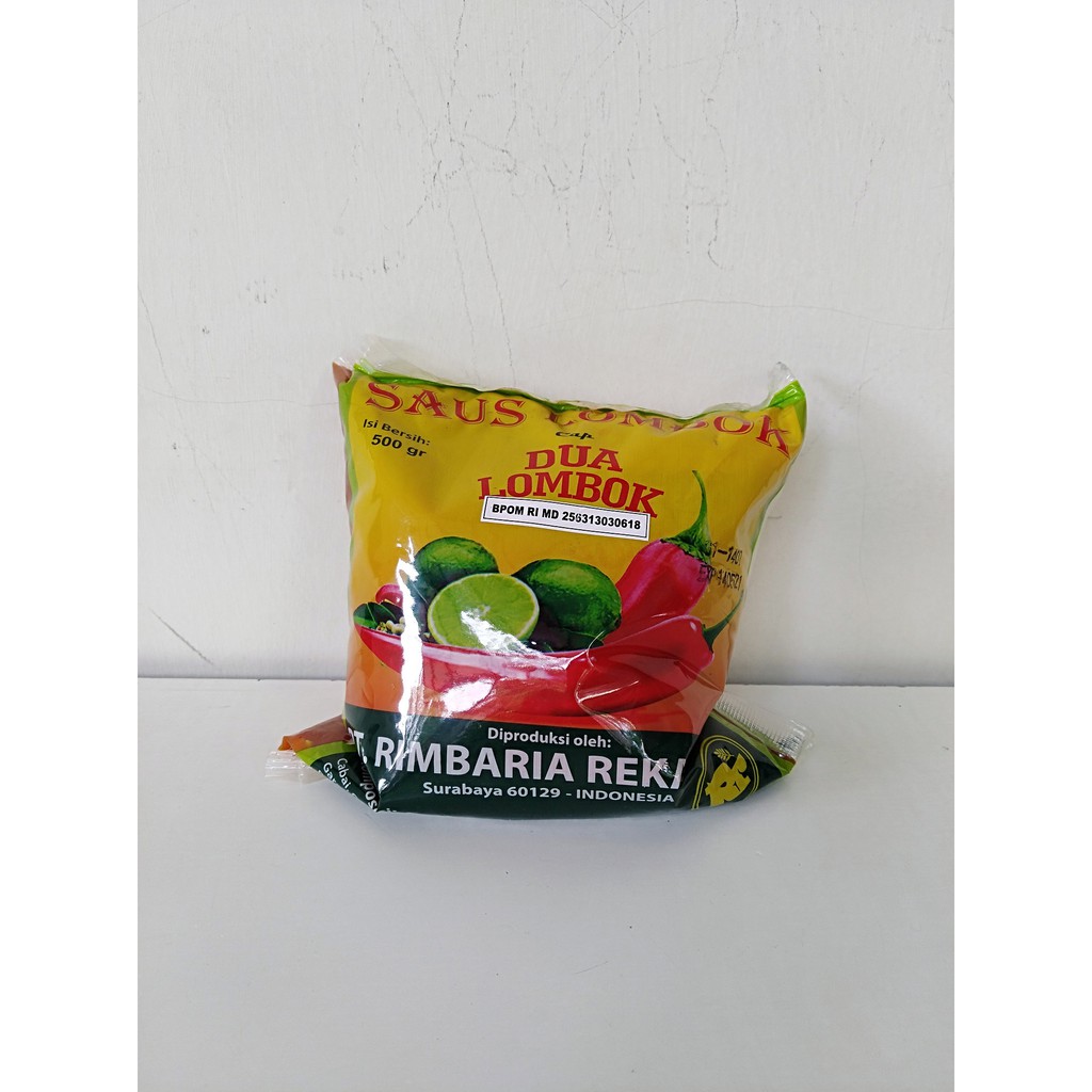 Jual Saos Lombok Rimbaria / Dua Lombok Kemasan Plastik 500 gram ...