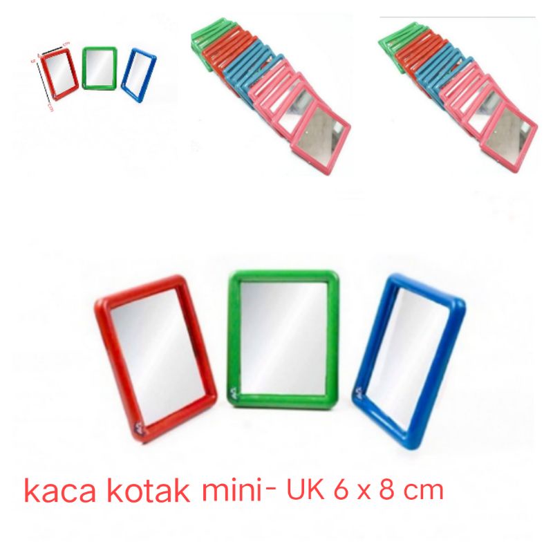 Jual KACA KOTAK MINI / CERMIN MAKE ' UP / 1 PCS | Shopee Indonesia