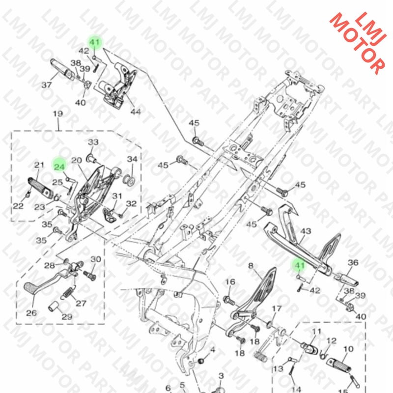 Jual (100% ORIGINAL ) PEN BESI FOOT STEP BELAKANG KIRI ATAU KANAN NEW ...