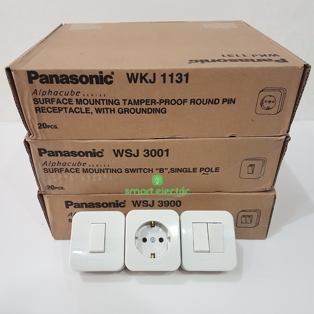 Jual Panasonic Saklar OB Stop Kontak Outbow Timbul Dinding Bagus Murah | Shopee Indonesia