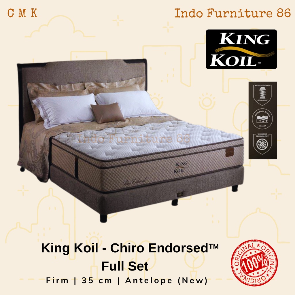 Jual King Koil Kasur CHIRO ENDORSED (Full Set) / Matras King Koil / Springbed | Shopee Indonesia