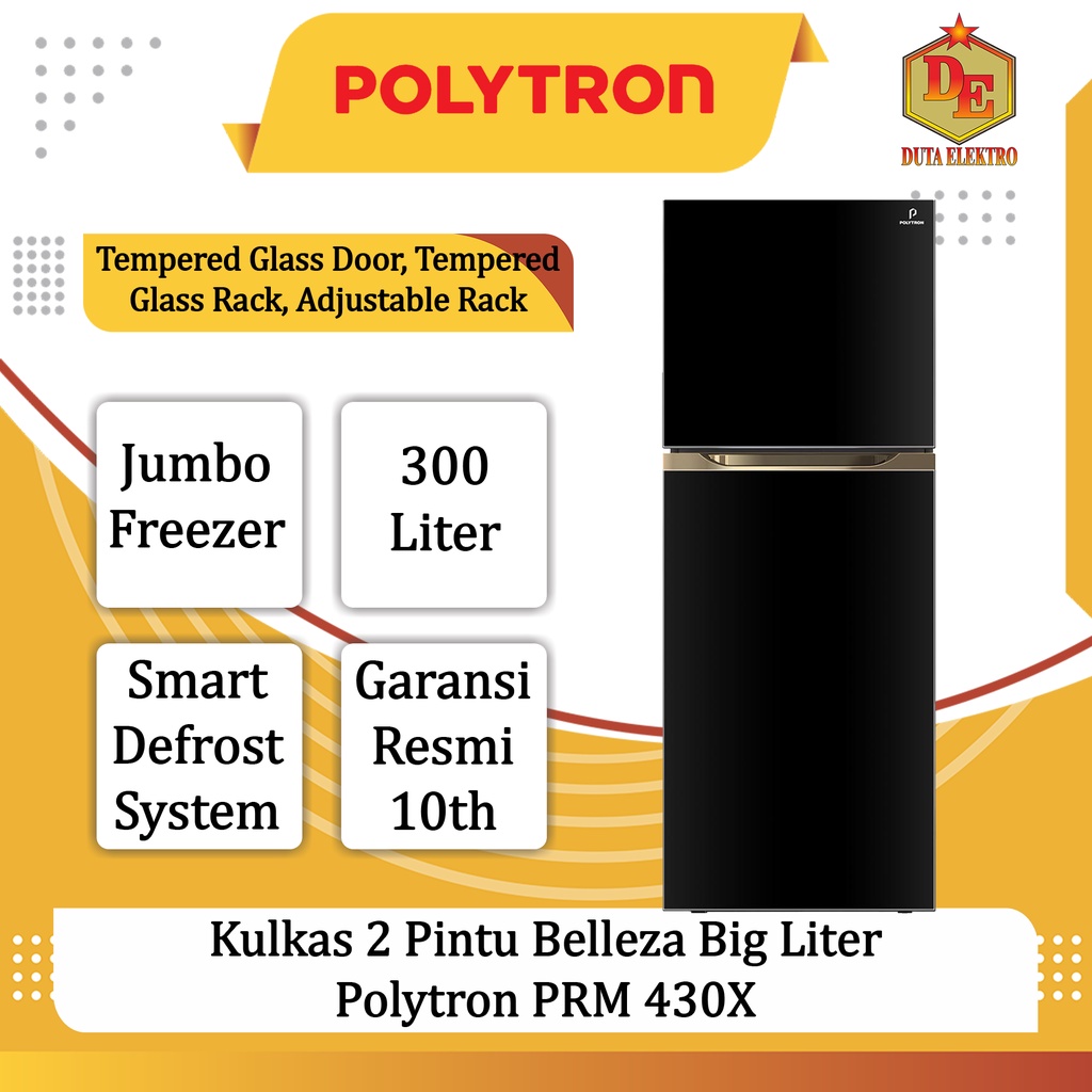 Jual Kulkas 2 Pintu Polytron PRM 430 X Belleza Big Liter | Shopee Indonesia
