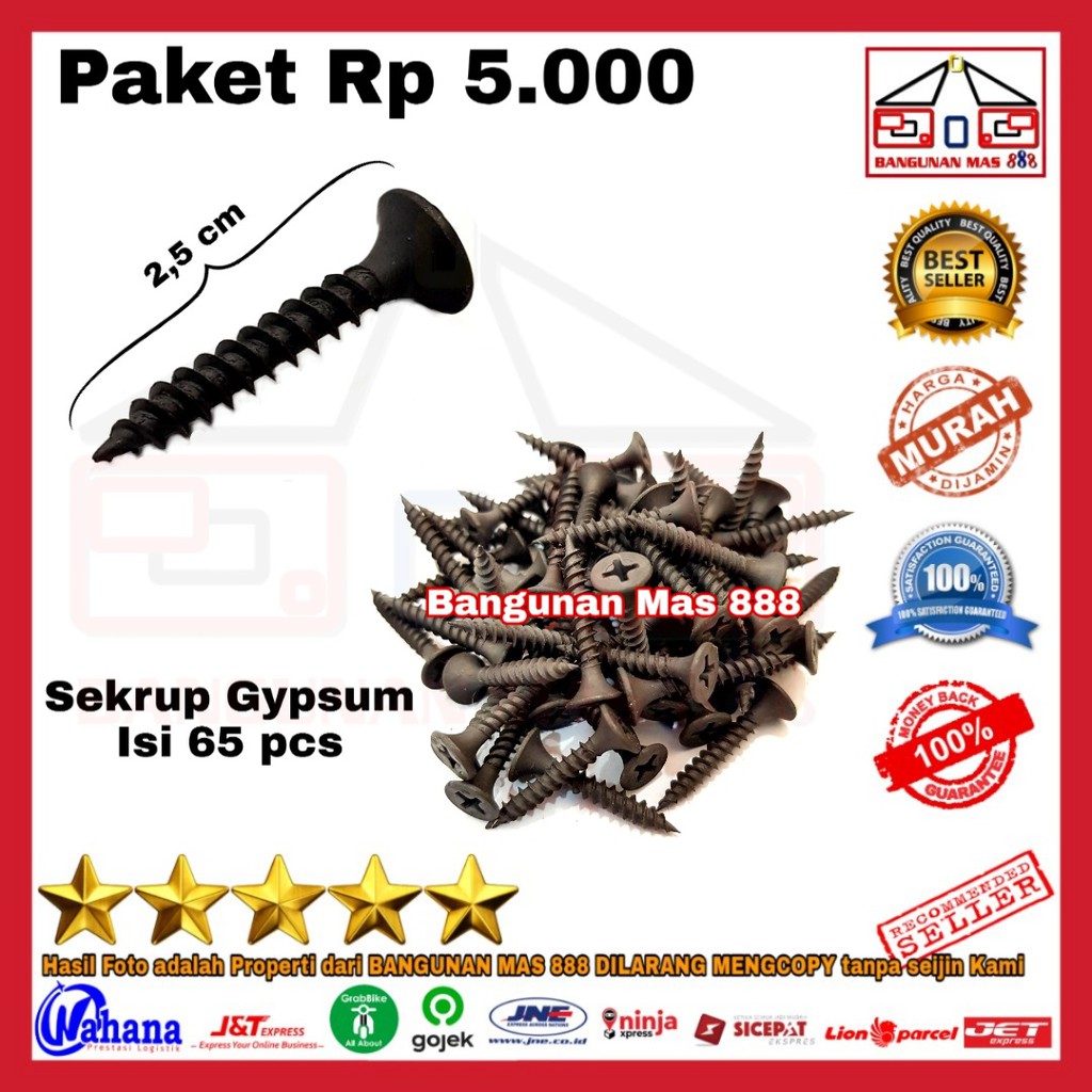Jual Paket Rp 8000 sekrup gypsum- skrup wall screw- Sekrup gibsen ...