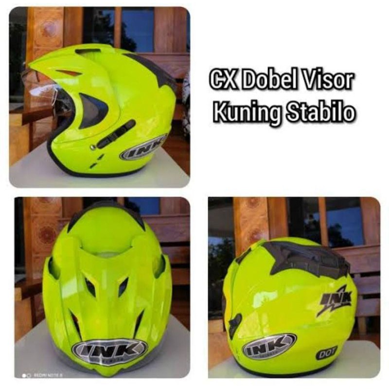 Jual HELM INK KW DOUBLE VISOR | HELM SNI | Shopee Indonesia