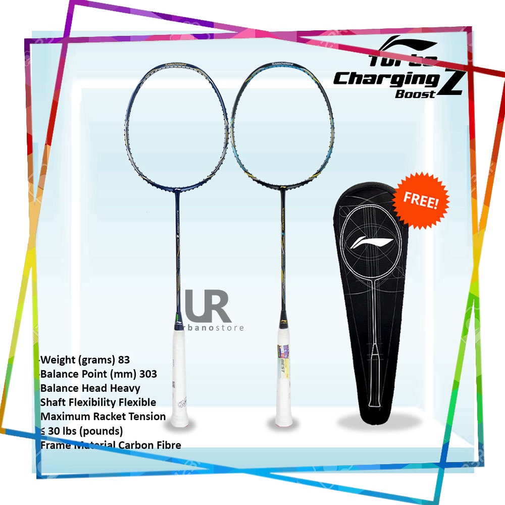 Jual Raket Badminton ORIGINAL LINING TURBO CHARGING Z BOOST + TAS ...