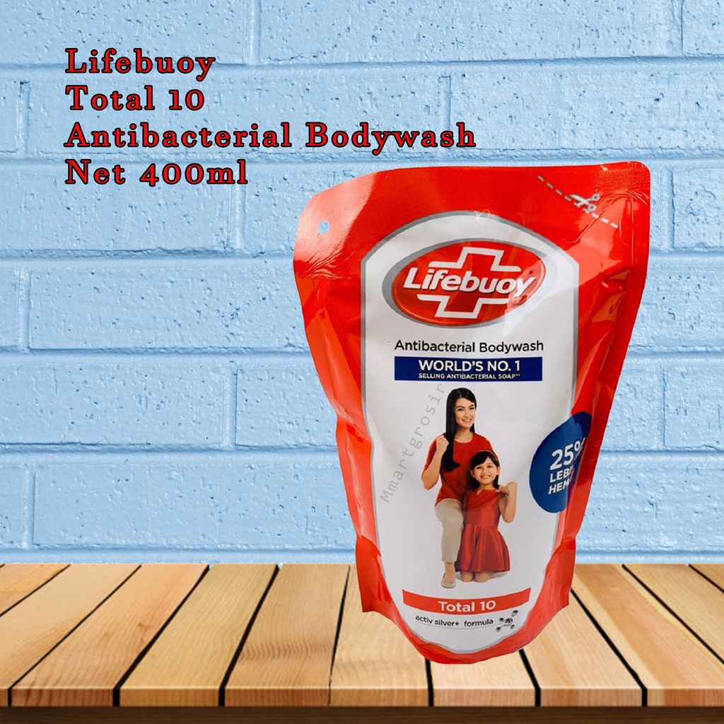 Jual LIFEBUOY ANTI BACTERIAL BODY WASH TOTAL 10 REFILL 400ML | Shopee ...