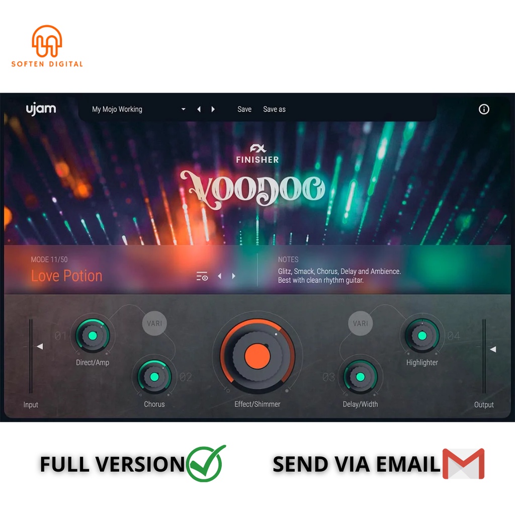 Jual UJAM Finisher Voodoo v1 VST Plugin full rack of audio processors ...