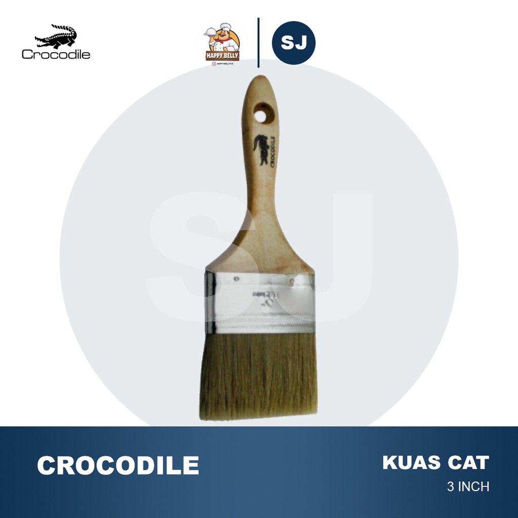 Jual KUAS CROCODILE/KUAS CAT UKURAN 3 INCH | Shopee Indonesia
