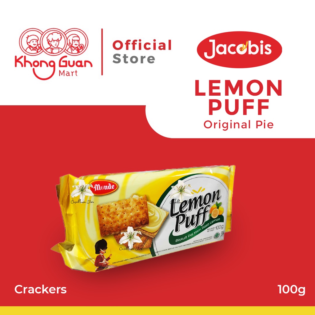 Jual Monde Lemon Puff 100 gram | Shopee Indonesia