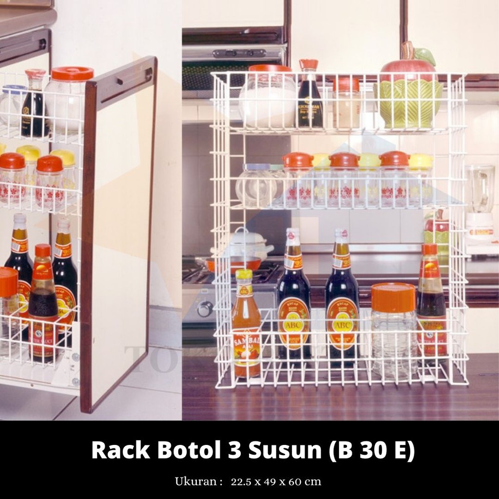 Jual Rack Botol 3 Susun Modelline (B 30 E) | Shopee Indonesia