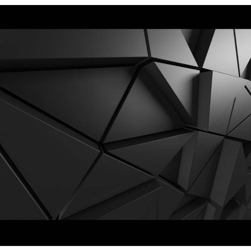 Jual Wallpaper 3D Custom Geometric Hitam Abu | Shopee Indonesia