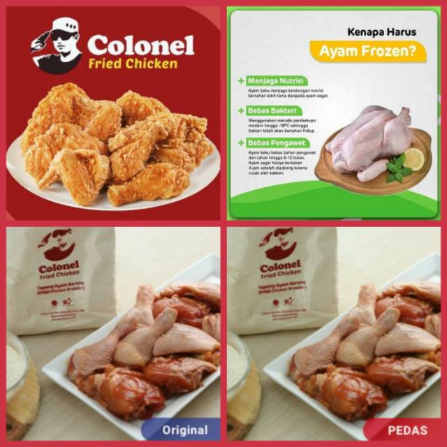 Jual AYAM GORENG COLONEL FRIED CHICKEN | Shopee Indonesia