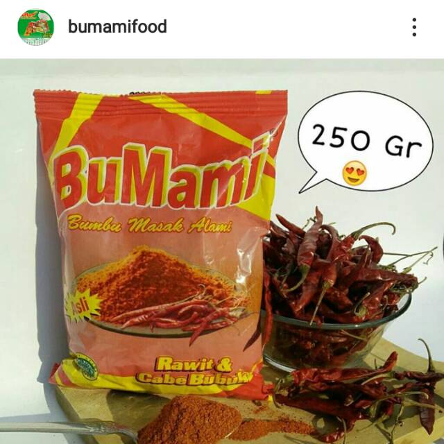 Jual 250 Gr SP2 Halus, BuMami Cabe Bubuk (Label Merah) | Shopee Indonesia