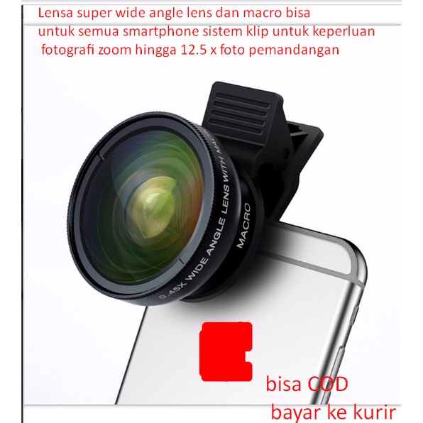 Jual Lensa super wide angle lens dan macro bisa untuk semua smartphone ...
