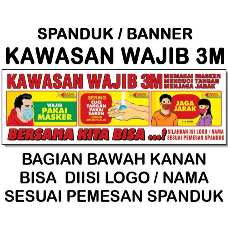 Jual SPANDUK KAWASAN WAJIB 3M | Shopee Indonesia