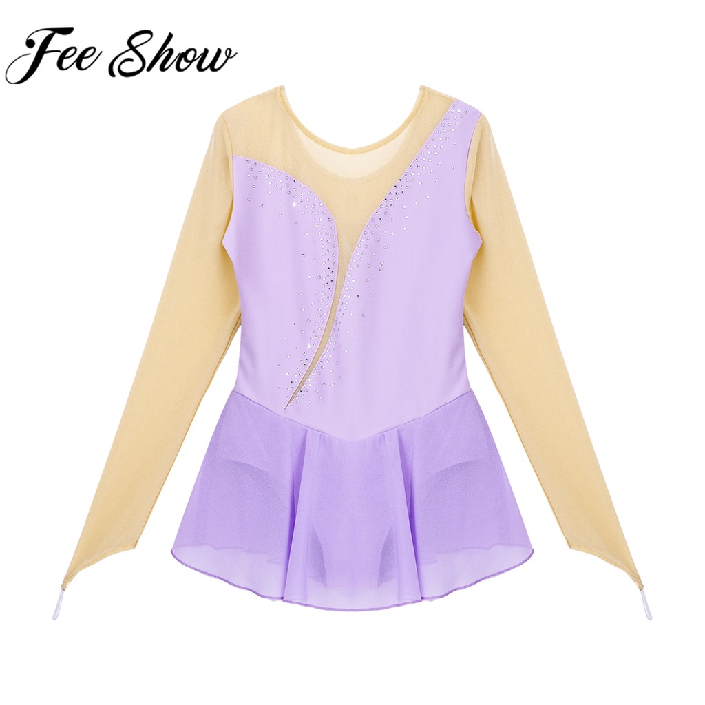 Jual PREORDER PREORDER Gaun Leotard Skating Figure Balet Anak Perempuan ...