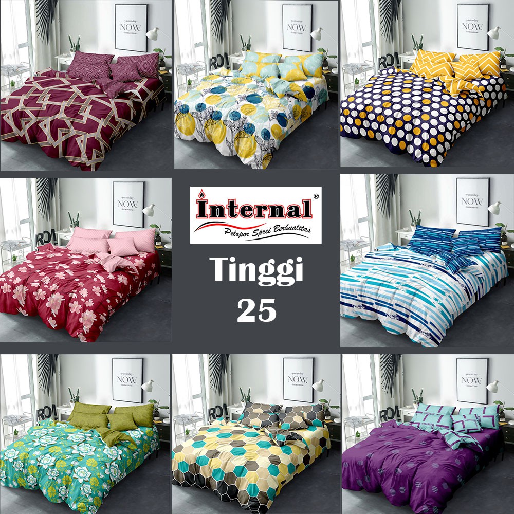 Jual Internal - Sprei FITTED Queen T25 (160x200) tinggi 25 SUPER ...