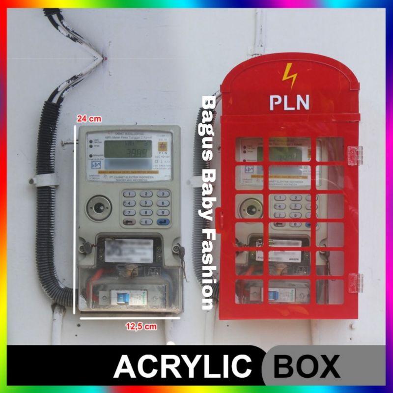 Jual Box Meteran Listrik PLN Token Prabayar Besar Hiasan Dinding ...