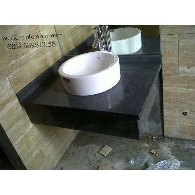Jual Top Table/Meja Wastafel Granit Marmer Murah Affann.Iu | Shopee ...