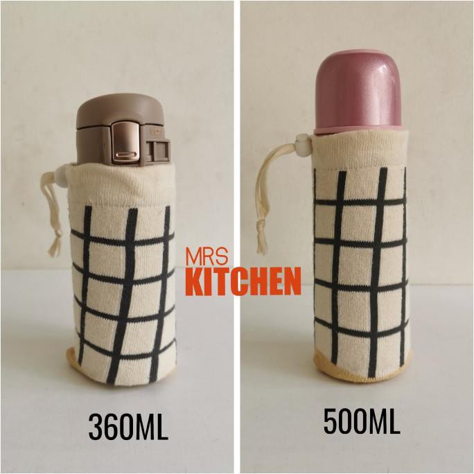 Jual Produk Unggulan Sarung Botol Minum Thermos Cover Kain Bisa Untuk 300Ml - 600Ml Daiso ...