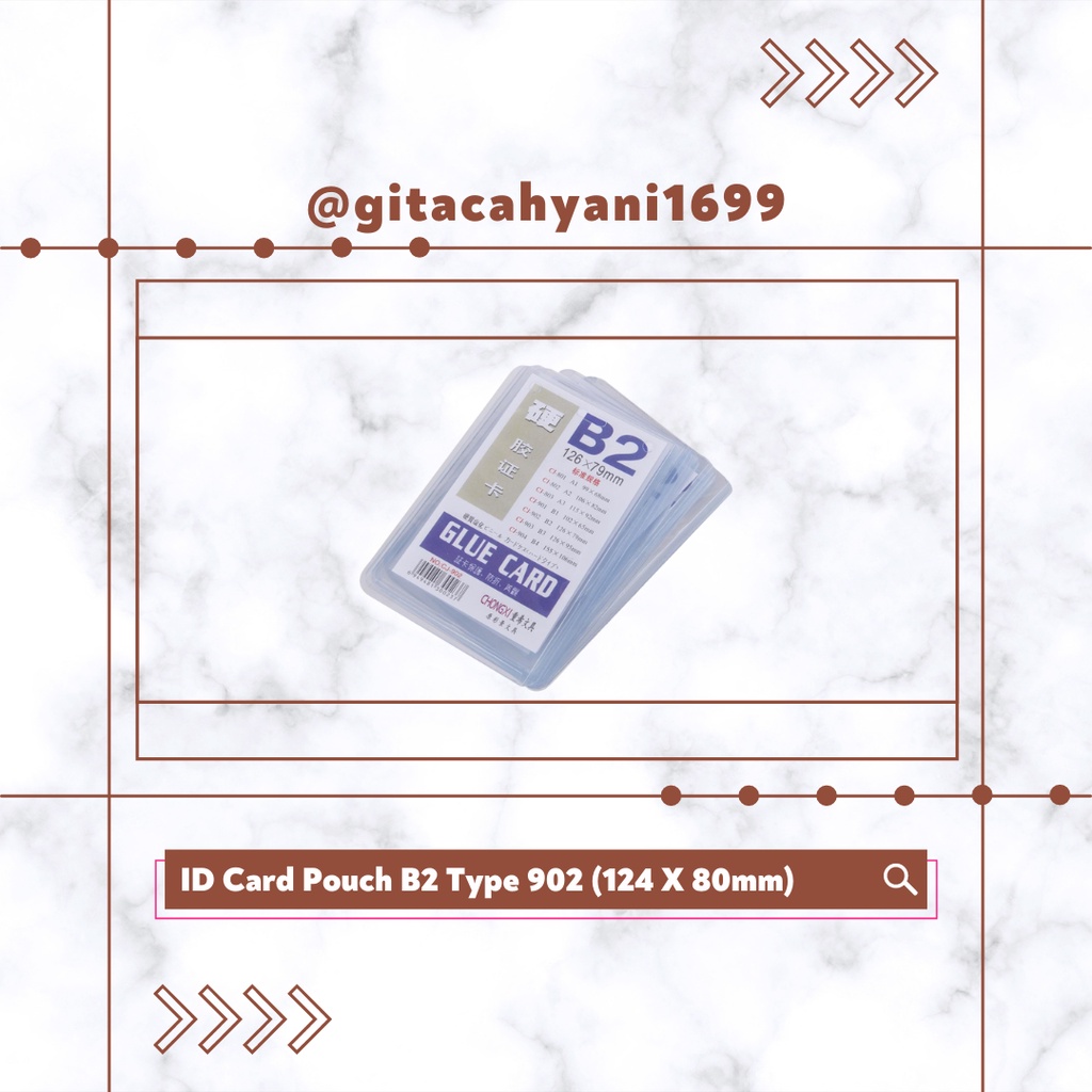 Jual KANTUNG ID CARD / ID CARD CASE A+Z BAHAN MIKA PLASTIK TEBAL TYPE ...
