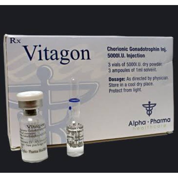 Jual Hcg Vitagon Hcg Ovhdac 5000Iu X 3 Post Cycle Therapy Pct | Shopee ...
