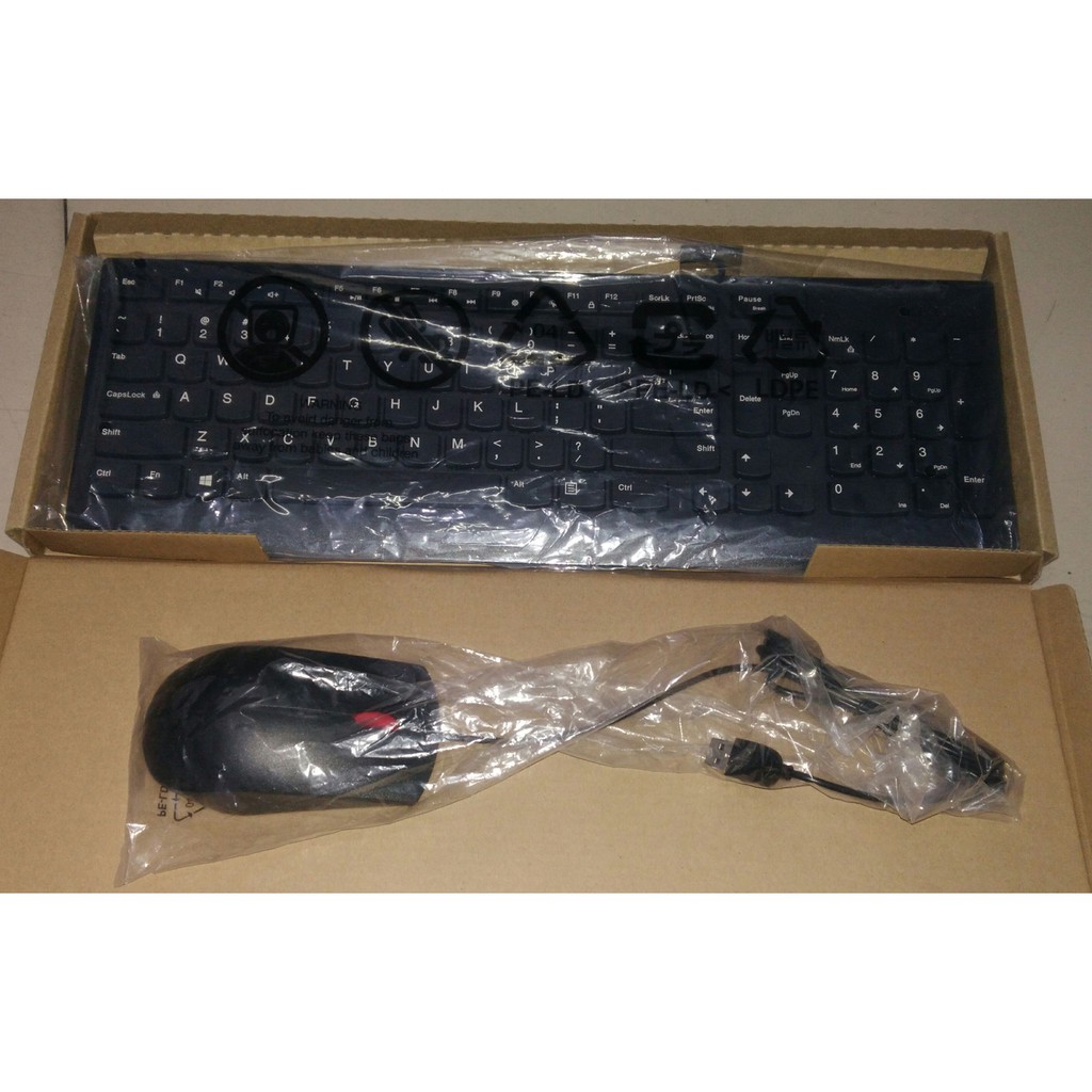 Jual Lenovo Calliope USB Keyboard & Mouse Combo Original New | Shopee ...