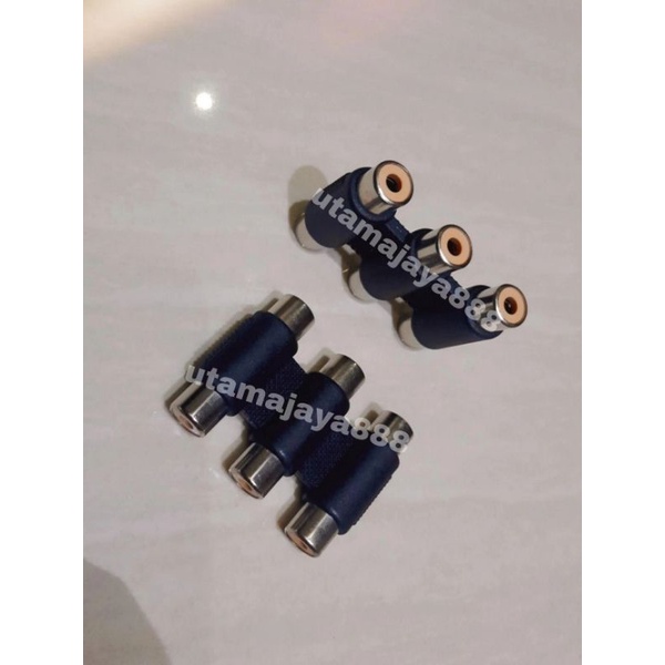 Jual JACK SAMBUNGAN RCA 3 WAY-JACK E RCA | Shopee Indonesia