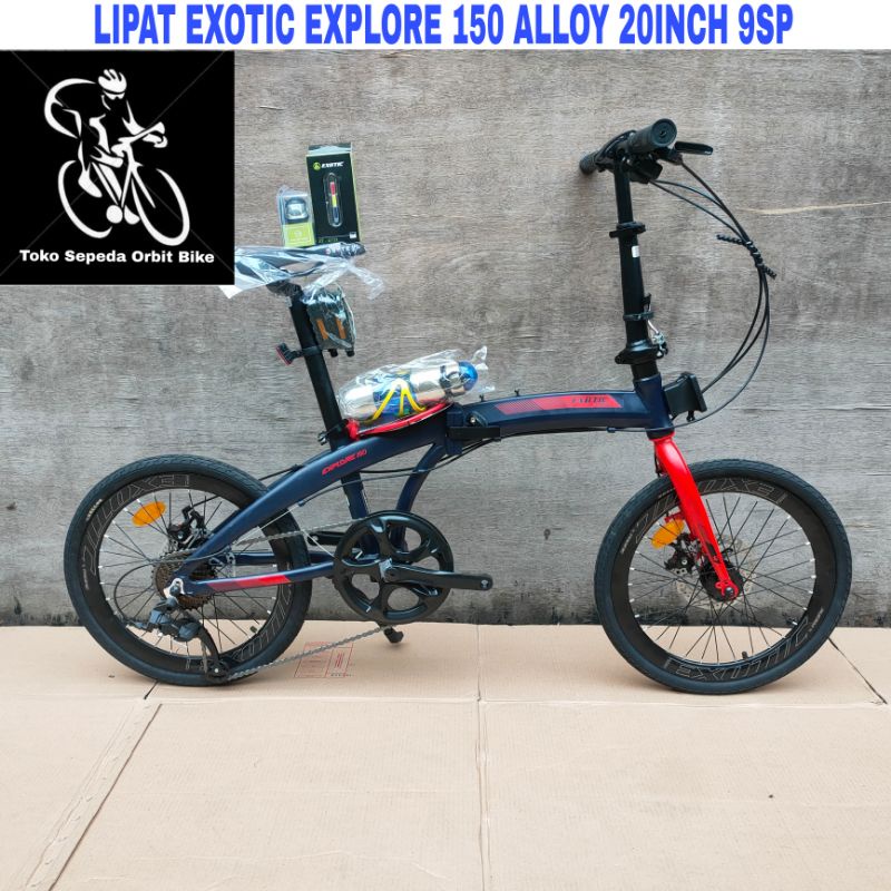 Jual Sepeda Lipat Exotic Explore 150 Alloy 20Inch 9Sp | Shopee Indonesia