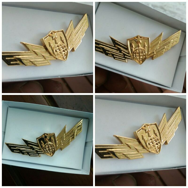 Jual brevet pin wing siber perhubungan tni ad | Shopee Indonesia