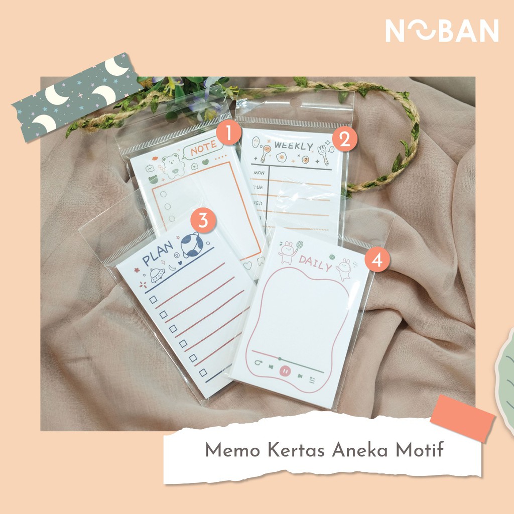 Jual Memo Kertas / Notes Aneka Motif Untuk Pelajar | Shopee Indonesia
