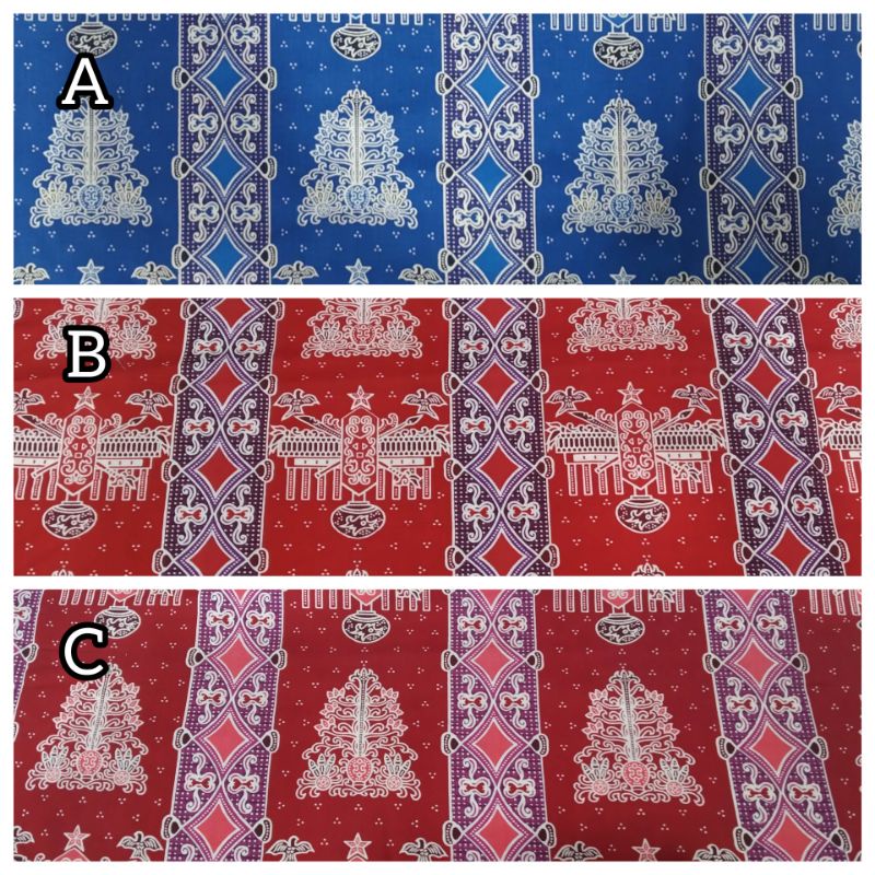 Jual Kain batik Kalimantan Benang Bintik Katun Motif Dayak | Shopee ...