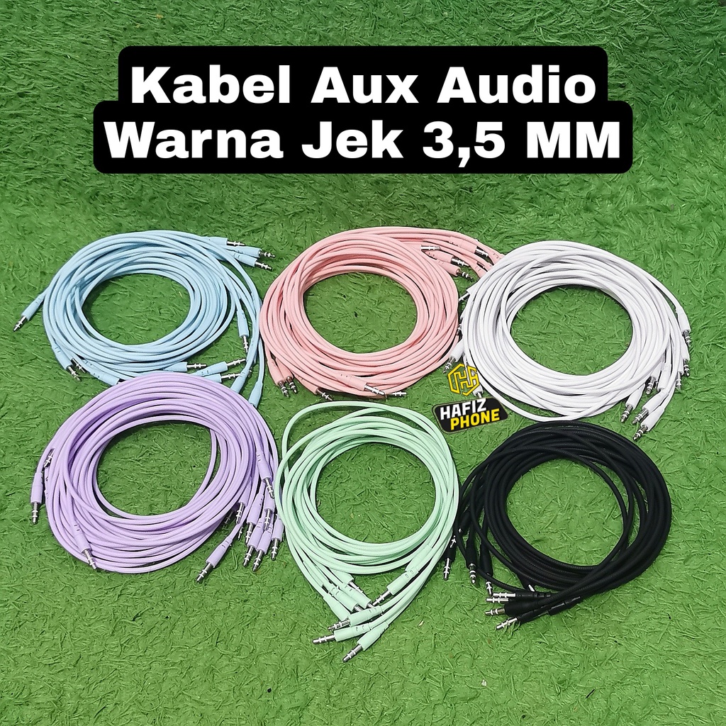 Jual KABEL AUX Kabel Audio Jack 3.5mm Warna Panjang 100cm | Shopee ...
