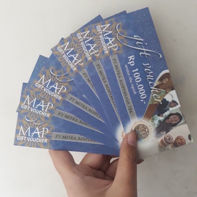 Jual Voucher MAP 100 ribu Gift Voucher MAP 100 ribu exp 2023 | Shopee ...