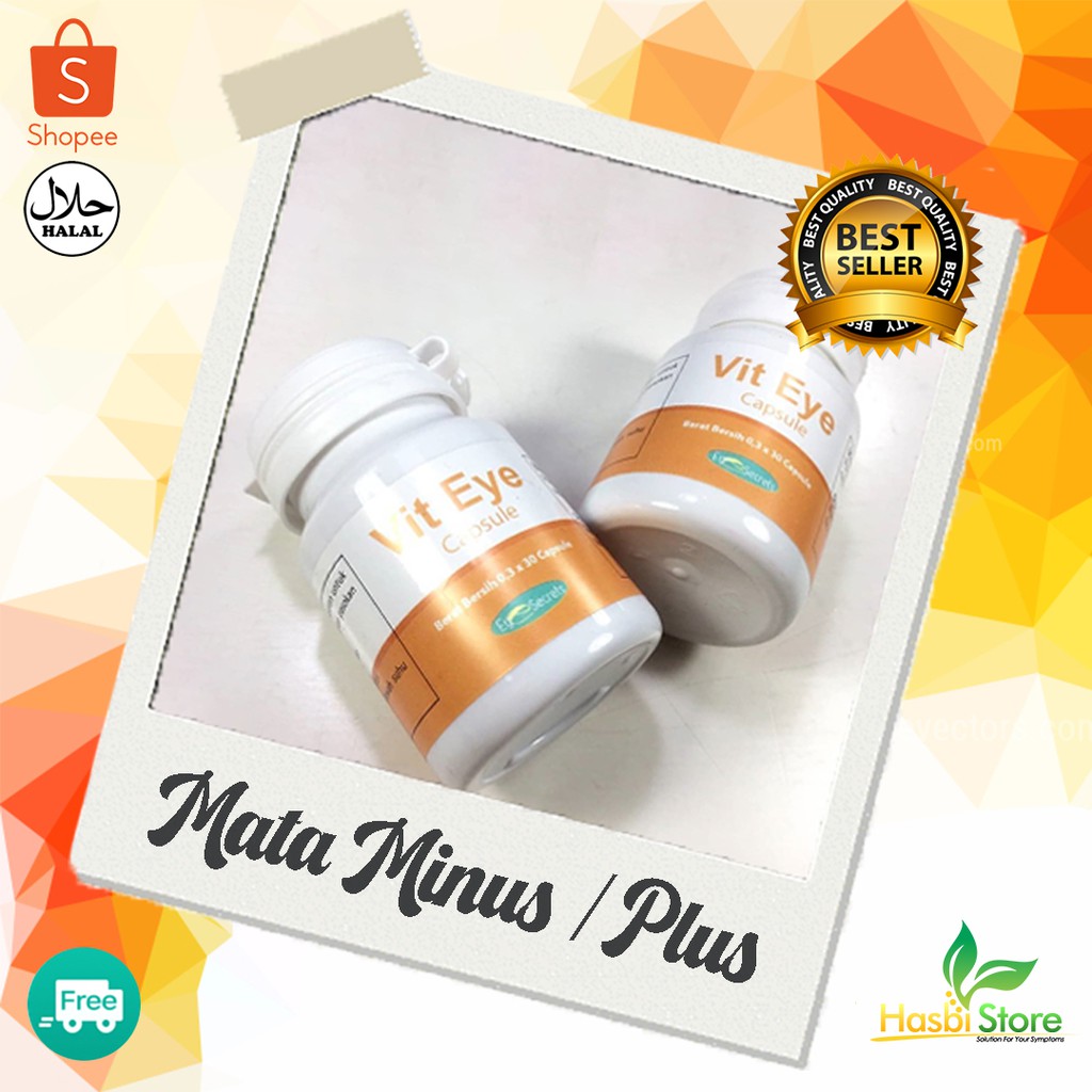 Jual Vit Eye Obat Mata Minus Plus / Suplemen Mata Minus Plus / Herbal ...