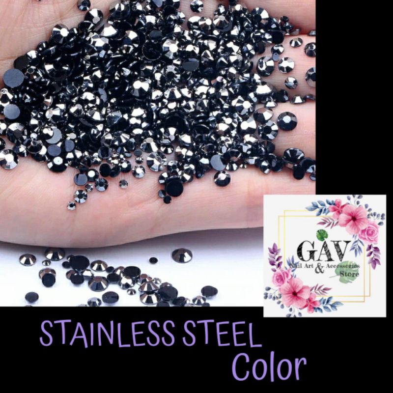 Jual Metalik color rhinestone 2mm 3mm 4mm mix 250pcs-1.000pcs gems ...