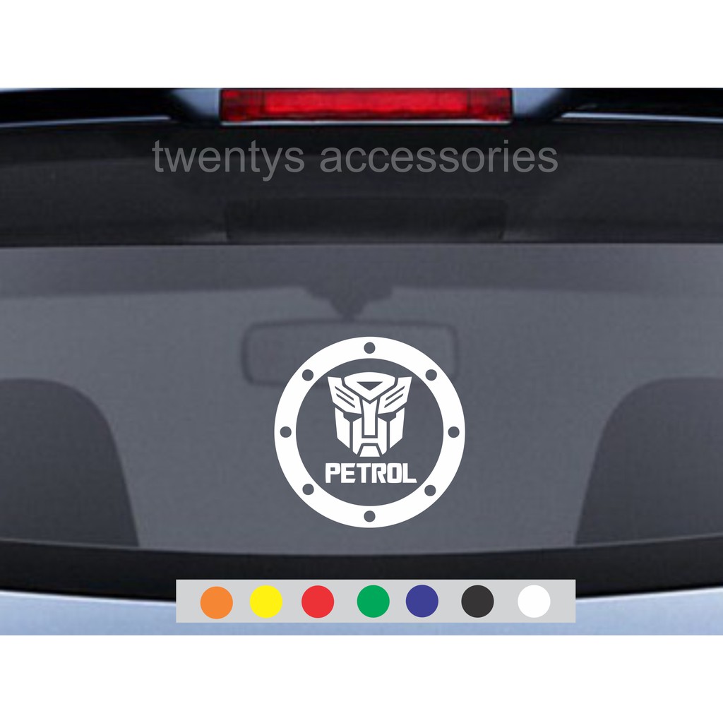 Jual stiker kaca mobil sticker TRANSFORMER PETROL | Shopee Indonesia