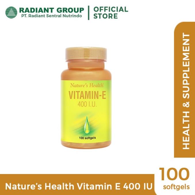 Jual Nature's Health Vitamin E 400 Iu | Vitamin & Multivitamin | Shopee Indonesia
