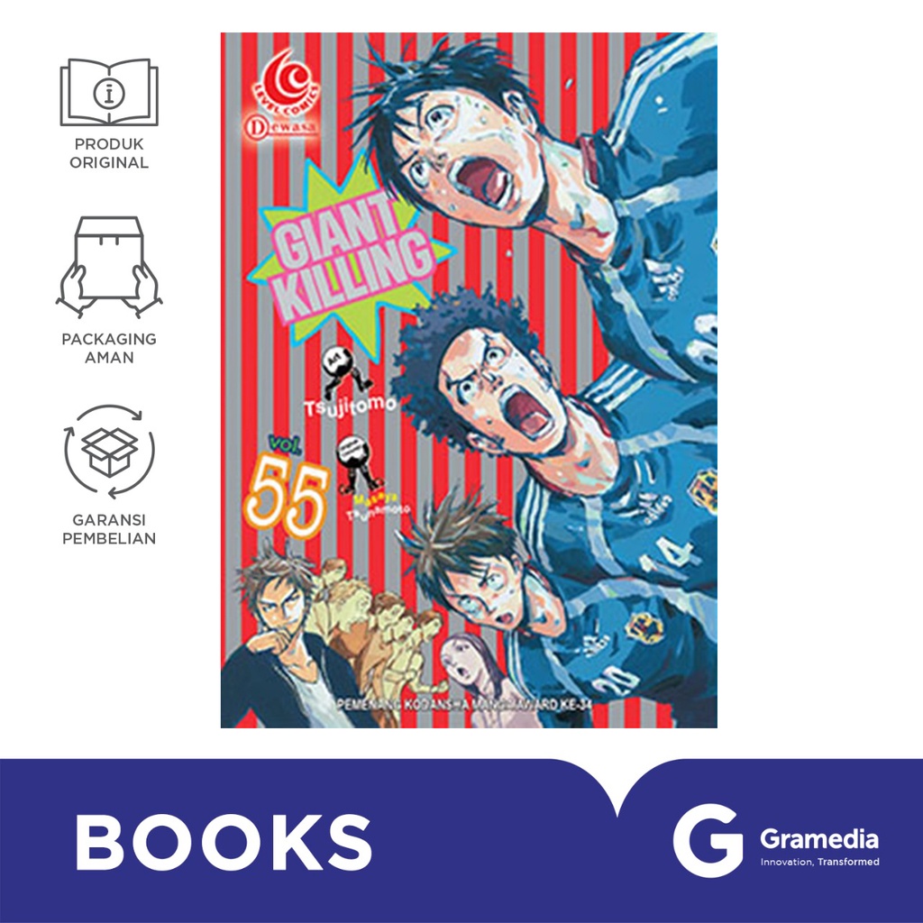 Jual LC: Giant Killing 55 (Tsujitomo, Masaya Tsunamoto) | Shopee Indonesia