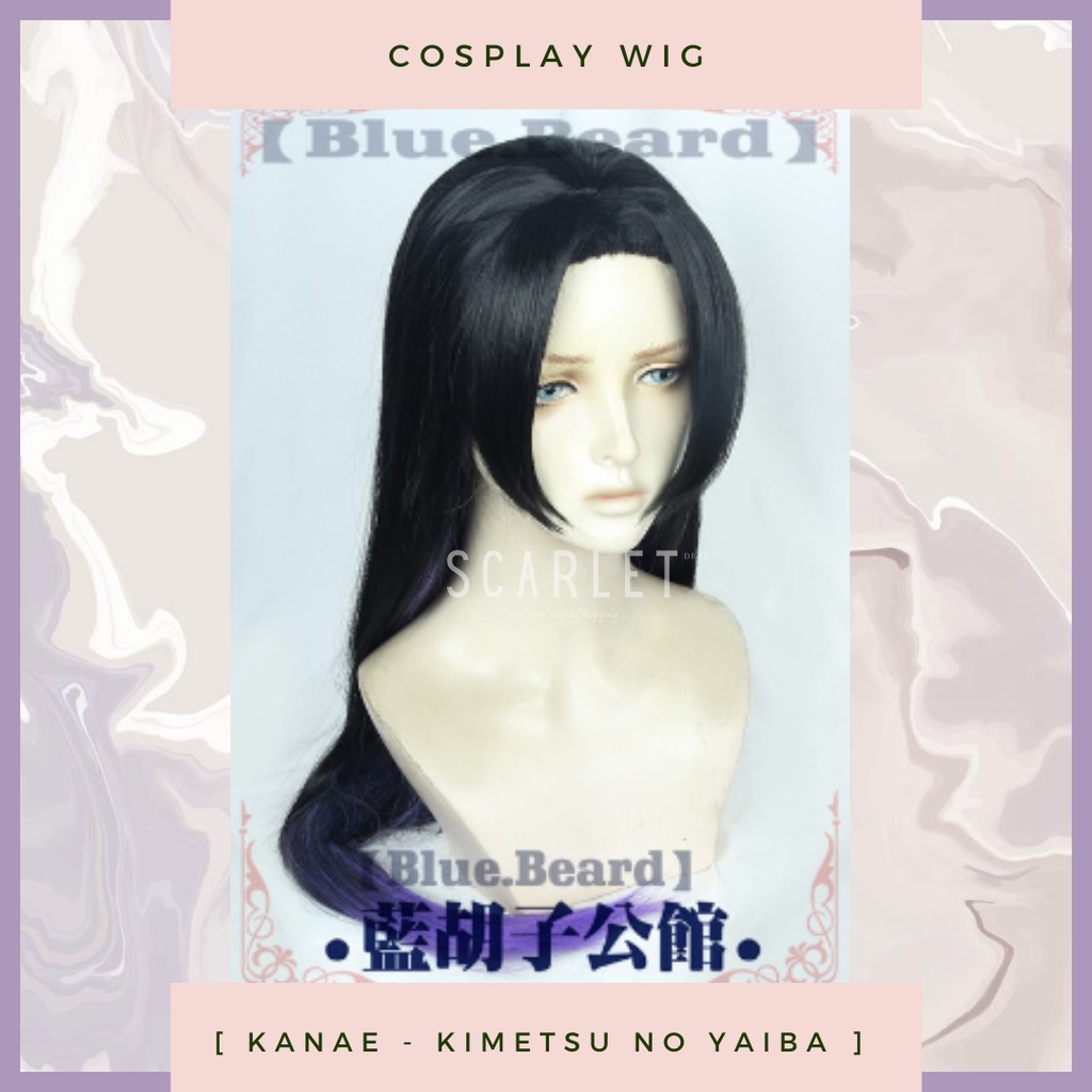 Jual SCARLETDEPT Cosplay Wig Kanae Kocho Pillars KNY Kimetsu No Yaiba ...