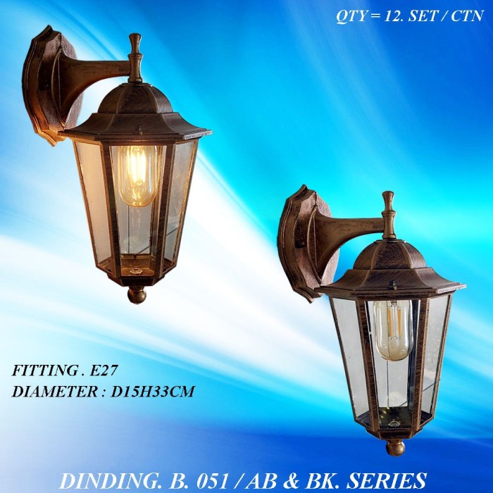 Jual Lampu hias dinding / lampu taman B 051 /AB & BK | Shopee Indonesia