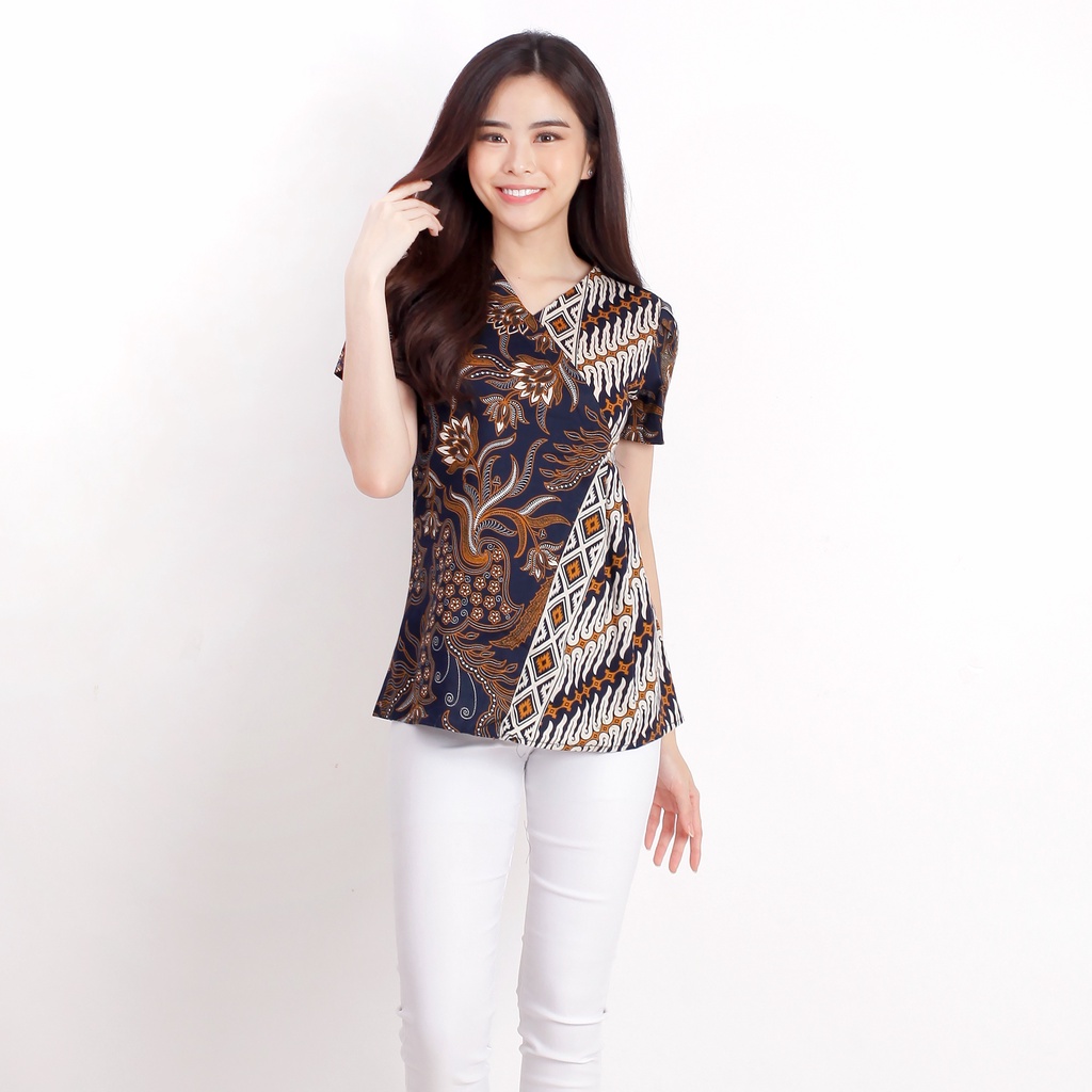 Jual Batik Wanita - Atasan Batik 309 Mrs1 | Shopee Indonesia
