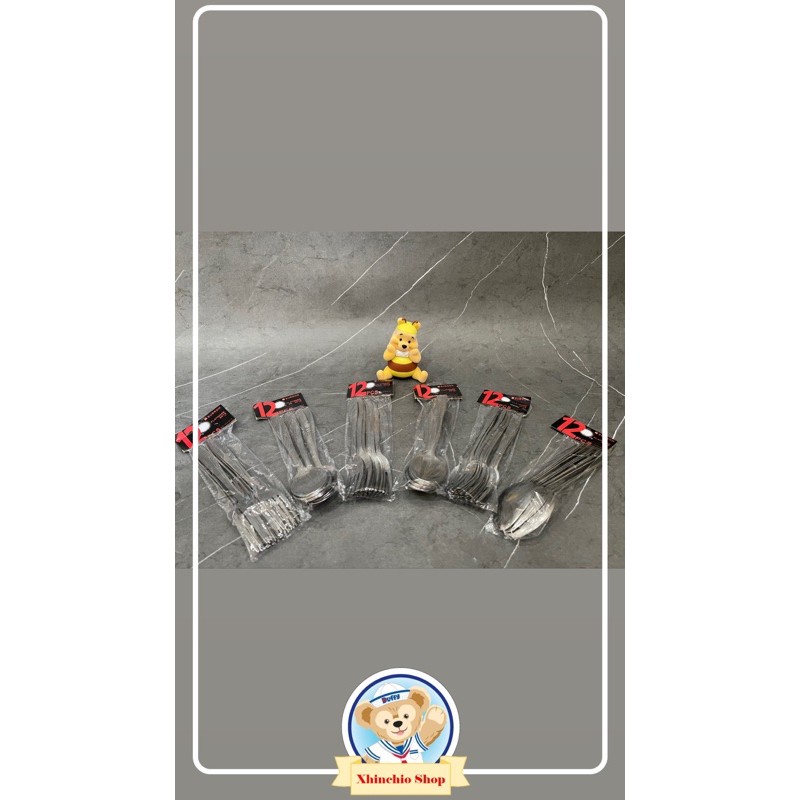 Jual Sendok Garpu makan stainless Subron 303 tebal per lusin | Shopee ...