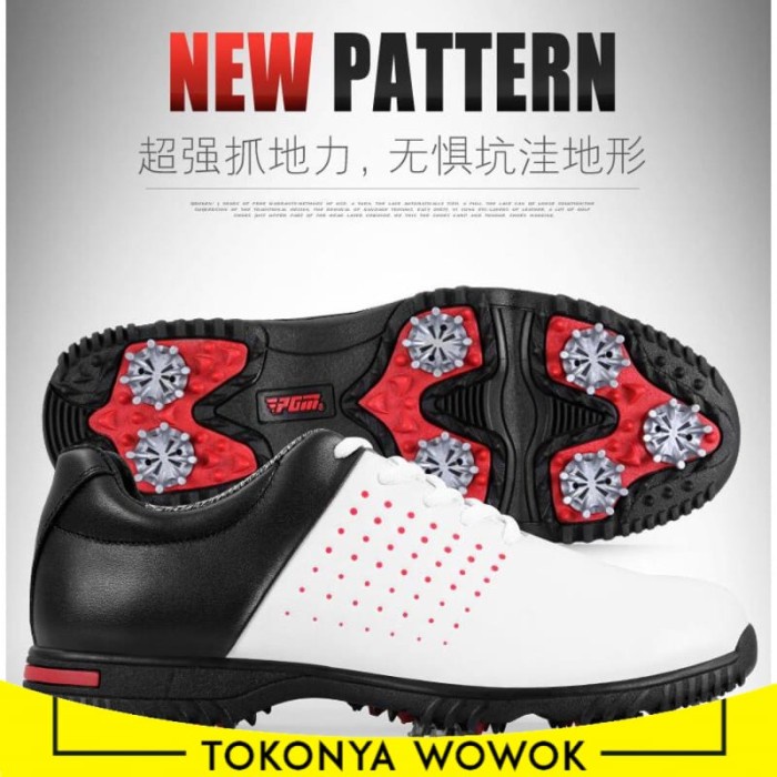 Jual SEPATU OLAHRAGA GOLF PRIA SPIKE TALI BOA PGM ORIGINAL IMPORT ...