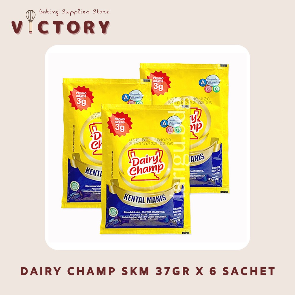 Jual Dairy Champ Sachet 6x37gr - Susu Kental Manis | Shopee Indonesia